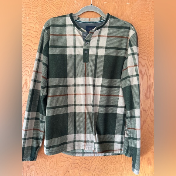 Nomad | Shirts | Nomad Mens Waffle Thermal Green Plaid | Poshmark